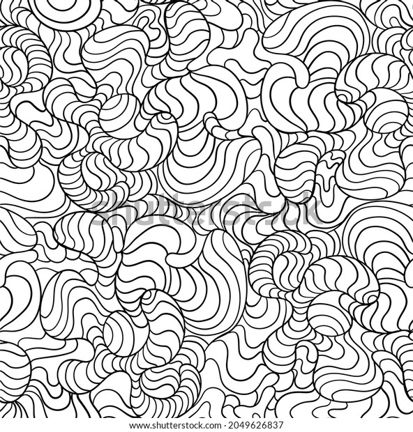 Hand Drawn Wavy Lines Abstract Vector Stock Vector (Royalty Free ...