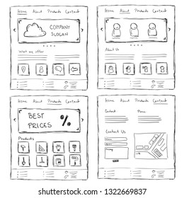 739 Hand drawn ui kit 이미지, 스톡 사진 및 벡터 | Shutterstock
