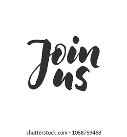 6,686 Join us text Images, Stock Photos & Vectors | Shutterstock