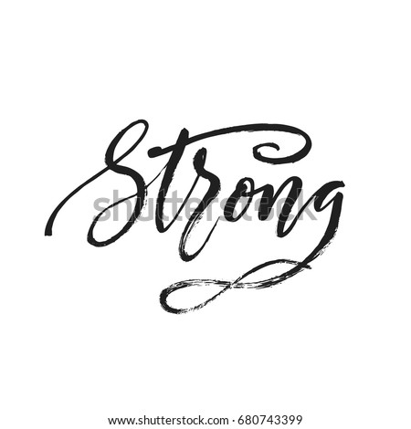 Hand Drawn Word Brush Pen Lettering Stock Vector (Royalty Free ...
