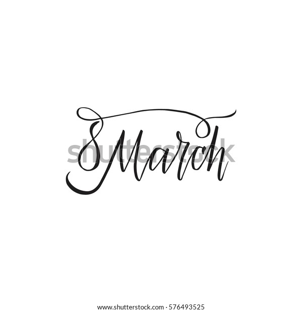 Hand Drawn Word Brush Pen Lettering Stock Vector (Royalty Free ...