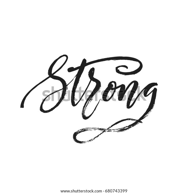 Hand Drawn Word Brush Pen Lettering Stock Vector (Royalty Free) 680743399