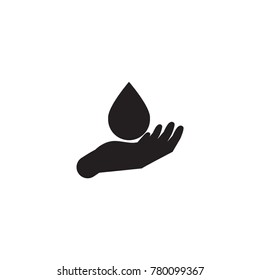 Hand Drop Icon Sign Design Stock Vector (Royalty Free) 780099367 ...