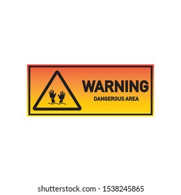 Hand Drowned Symbol Text Warning Dangerous: vector de stock (libre de ...