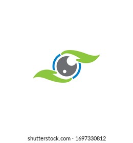 Hand Eye Logo Vector Flat Design Stock Vector (Royalty Free) 1697330812 ...