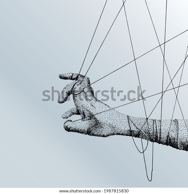 Hand Finger Caught Rope Stock Vector (Royalty Free) 1987815830 ...