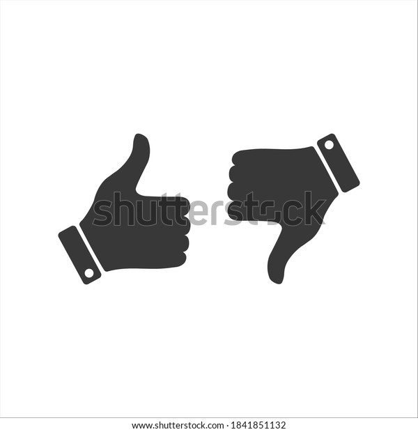 Hand Finger Down Vector Illustration Like Stock Vector (Royalty Free ...