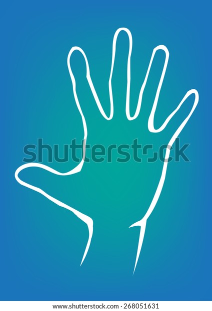Hand Frame Border 5 Fingers Counting Stock Vector (Royalty Free ...