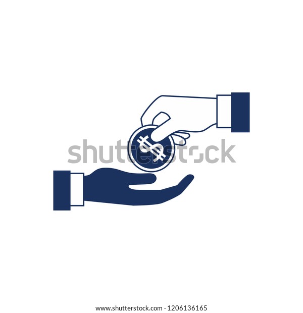 Hand Gesture Business Icon Stock Vector (Royalty Free) 1206136165 ...