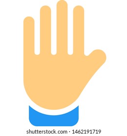 Hand Gesture Highfive Stop Signal Stock Vector (Royalty Free ...