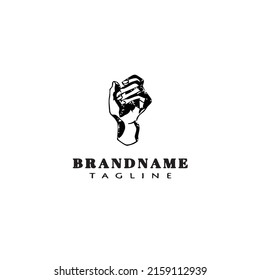 Hand Gesture Logo Cartoon Design Icon Stock Vector (Royalty Free ...