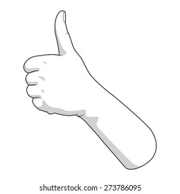 Hand Gesture Vector Illustration Good Stock Vector (Royalty Free ...
