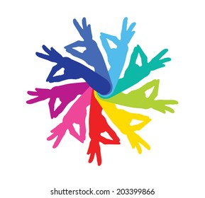 Directional Indicator Hand Social Games Mutual: เวกเตอร์สต็อก (ปลอดค่า ...