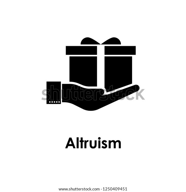 Hand Gift Altruism Icon One Business Stock Vector (Royalty Free ...