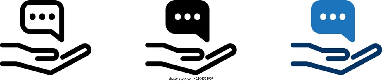 Hand Giving Idea Advice Icon Vector Stock Vector (Royalty Free ...