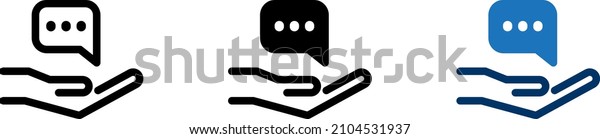 Hand Giving Idea Advice Icon Vector Stock Vector (Royalty Free ...