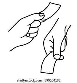 Hand Hand Stock Vector (Royalty Free) 744390412