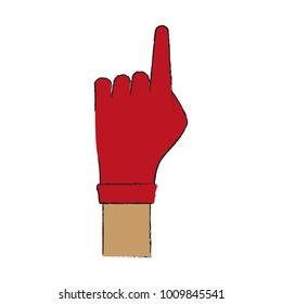 Hand Glove Pointing Stock Vector (Royalty Free) 1009845541 | Shutterstock
