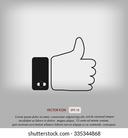Hand Good Vector Icon Stock Vector (Royalty Free) 335344868 | Shutterstock