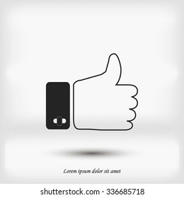 Hand Good Vector Icon Stock Vector (Royalty Free) 336685718 | Shutterstock