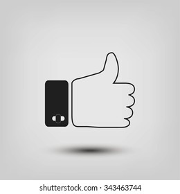 Hand Good Vector Icon Stock Vector (Royalty Free) 343463744 | Shutterstock