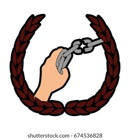 Hand Grabbing Chain Icon Stock Vector (Royalty Free) 674536828 ...
