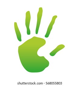 Hand Green Design Icon Image Vector Stock Vector (Royalty Free ...