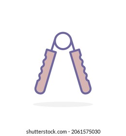 Hand Grip Exerciser Icon Filled Outline Stock Vector (Royalty Free ...