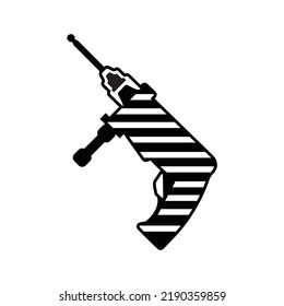 Hand Hammer Drilling Machine Icon Black Stock Vector (Royalty Free ...