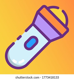 Hand Held Light Having Battery Inside Stock Vector (Royalty Free ...