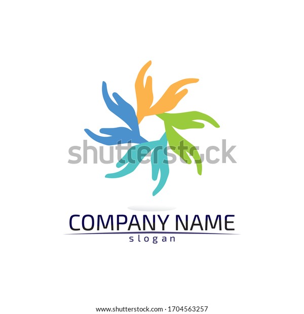 Hand Help Vector Logo Symbols Template Stock Vector (Royalty Free ...
