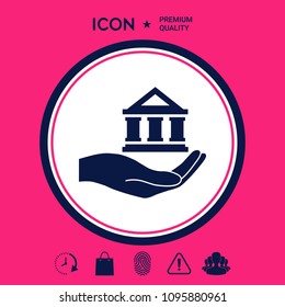 Hand Holding Bank Stock Vector (Royalty Free) 1095880961 | Shutterstock