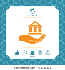 Hand Holding Bank Stock Vector (Royalty Free) 775143634 | Shutterstock
