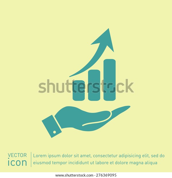 Hand Holding Chart Diagram Figure Business Stock Vector (Royalty Free ...