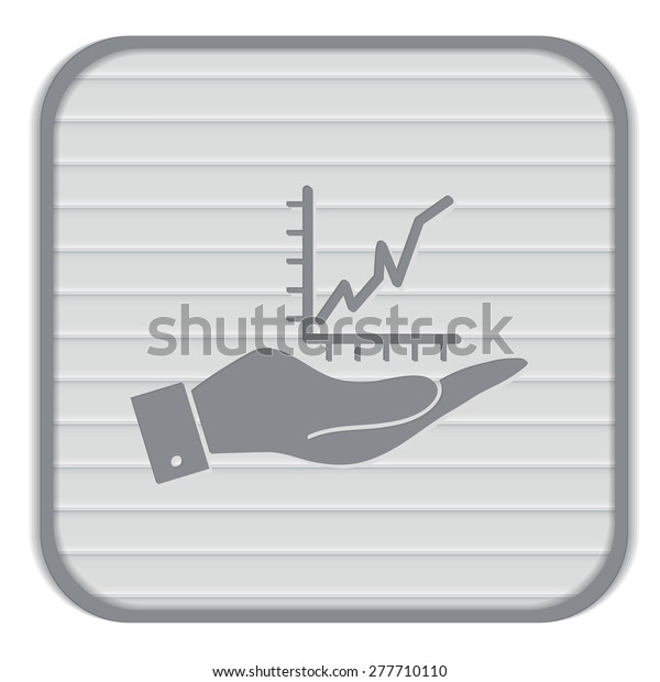 Hand Holding Chart Diagram Figure Sign Stock Vector (Royalty Free ...