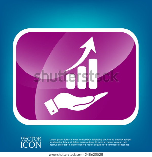 Hand Holding Chart Diagram Figure Business Stock Vector (Royalty Free ...