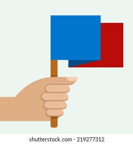 25,974 Hand holding flag vector Images, Stock Photos & Vectors ...