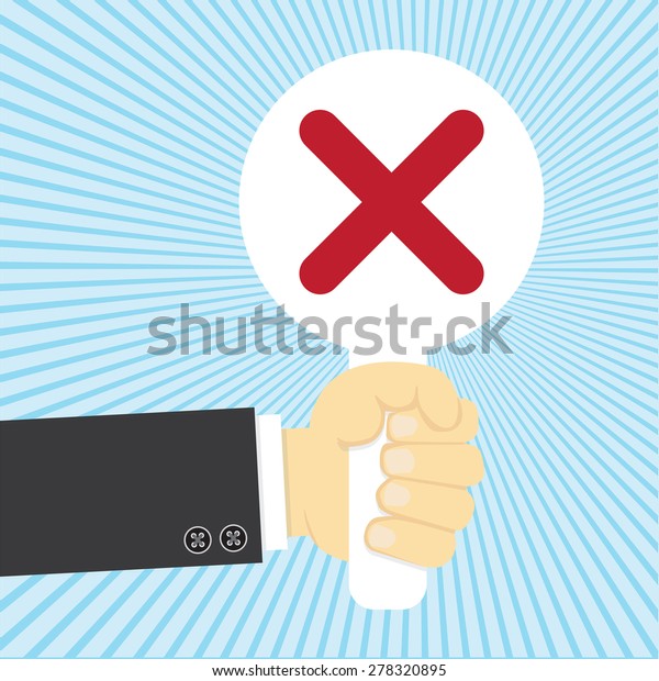 Hand Holding Fail Sign Stock Vector (Royalty Free) 278320895 | Shutterstock