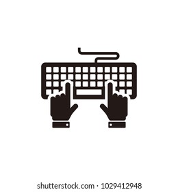 Hand Holding Keyboard Vector Icon Stock Vector (Royalty Free ...