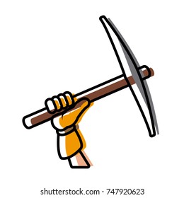 Hand Holding Pick Stock Vector (Royalty Free) 747920623 | Shutterstock