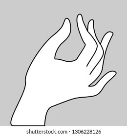 Hand Holding Something Design Concept Vector Stock Vector (Royalty Free ...