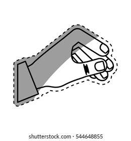 Hand Holding Something Icon Vector Illustration Stock Vector (Royalty ...