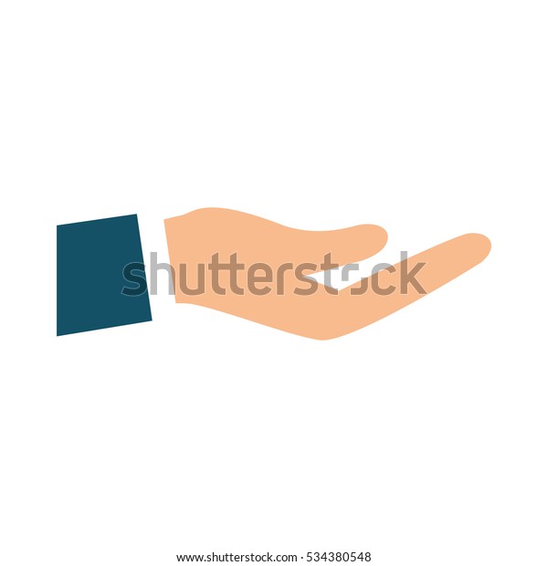 Hand Holding Something Icon Vector Illustration Stock Vector (Royalty ...