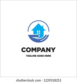 Hand Home Logo Icon Vector Stock Vector (Royalty Free) 1229318251