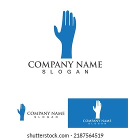 Hand Hope Logo Symbol Vector Template Stock Vector (Royalty Free ...