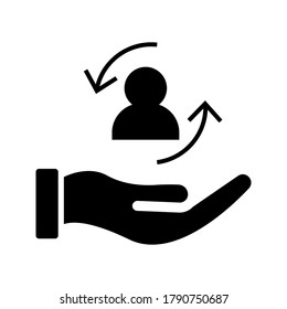 Care Customer Icon Customer Retention Symbol Stock Vector (Royalty Free ...