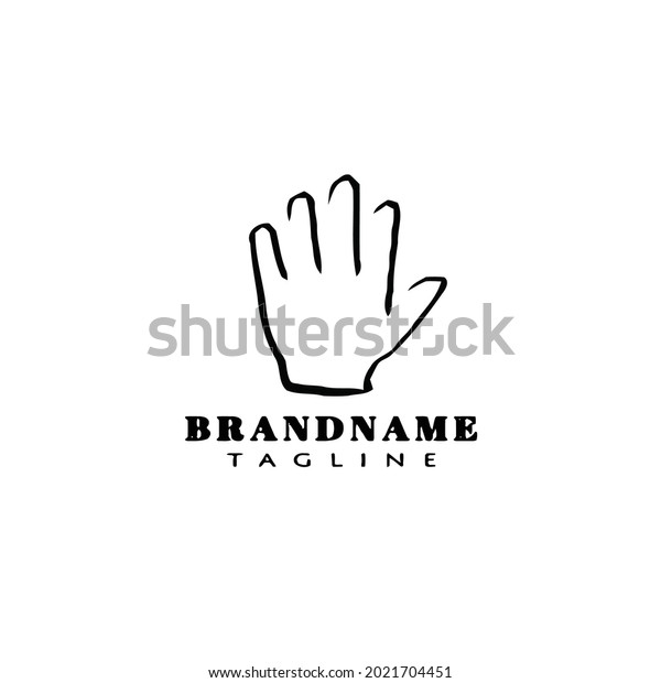 Hand Human Design Logo Template Icon Stock Vector (Royalty Free ...