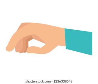 Businessman Hand Take Icon Flat Illustration Stock Vector (Royalty Free ...