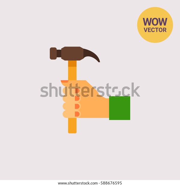 Hand Hummer Icon Stock Vector (Royalty Free) 588676595 | Shutterstock