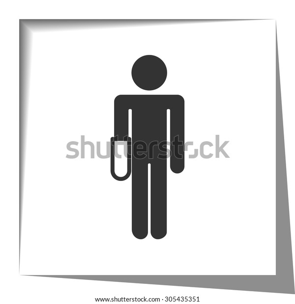 Hand Icon Cut Out Shadow Effect Stock Vector (Royalty Free) 305435351 ...